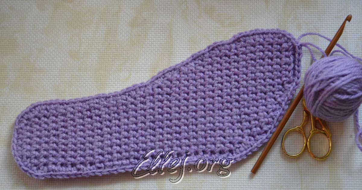 How to crochet a shoe sole • Crochet Tutorials, Instructions and ...