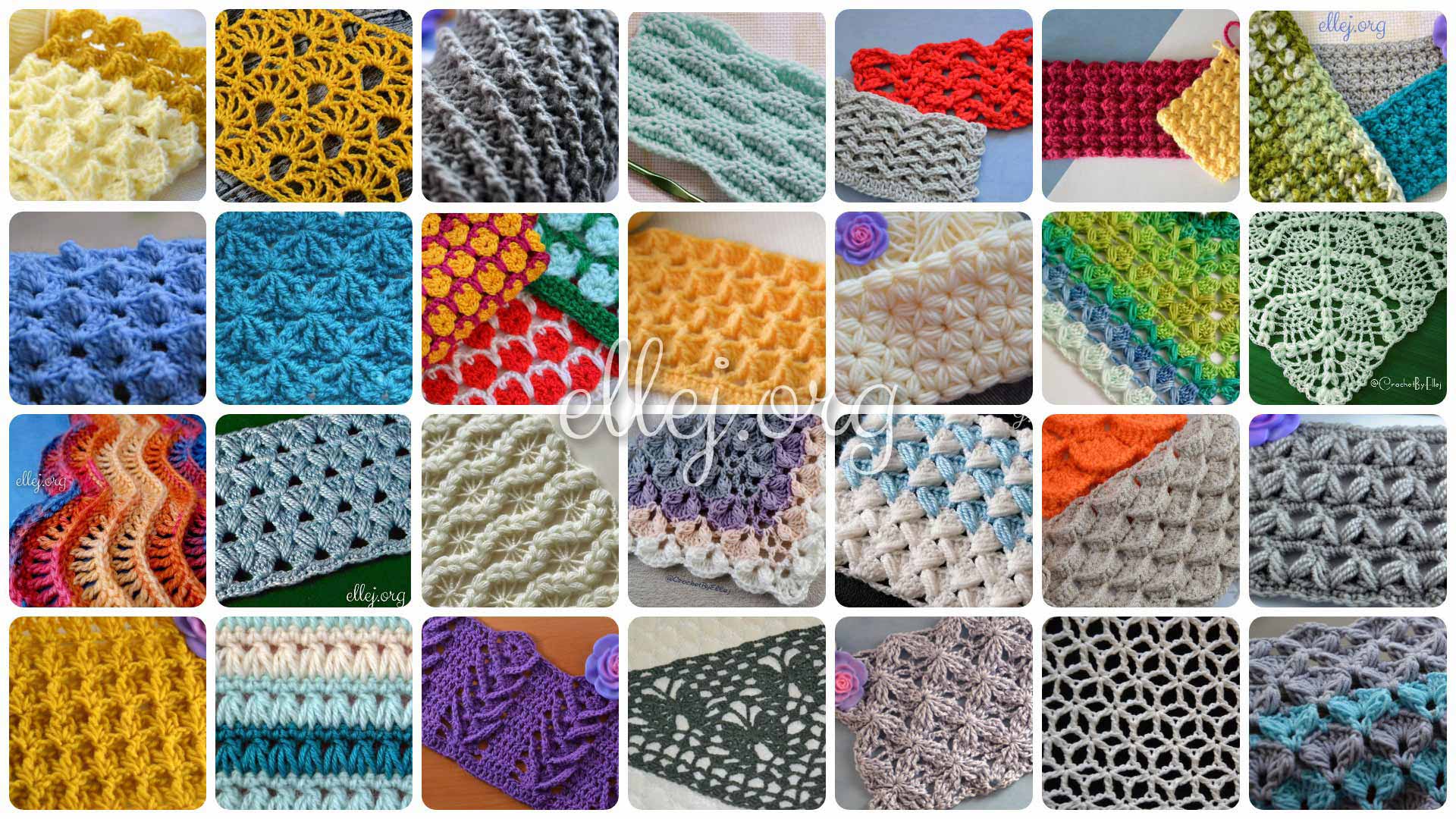 All My Crochet Patterns On One Page | Вязание крючком от Елены Кожухарь