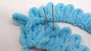 Learning to knit with Alize Puffy yarn according to the patterns ...