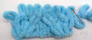 Learning to knit with Alize Puffy yarn according to the patterns ...